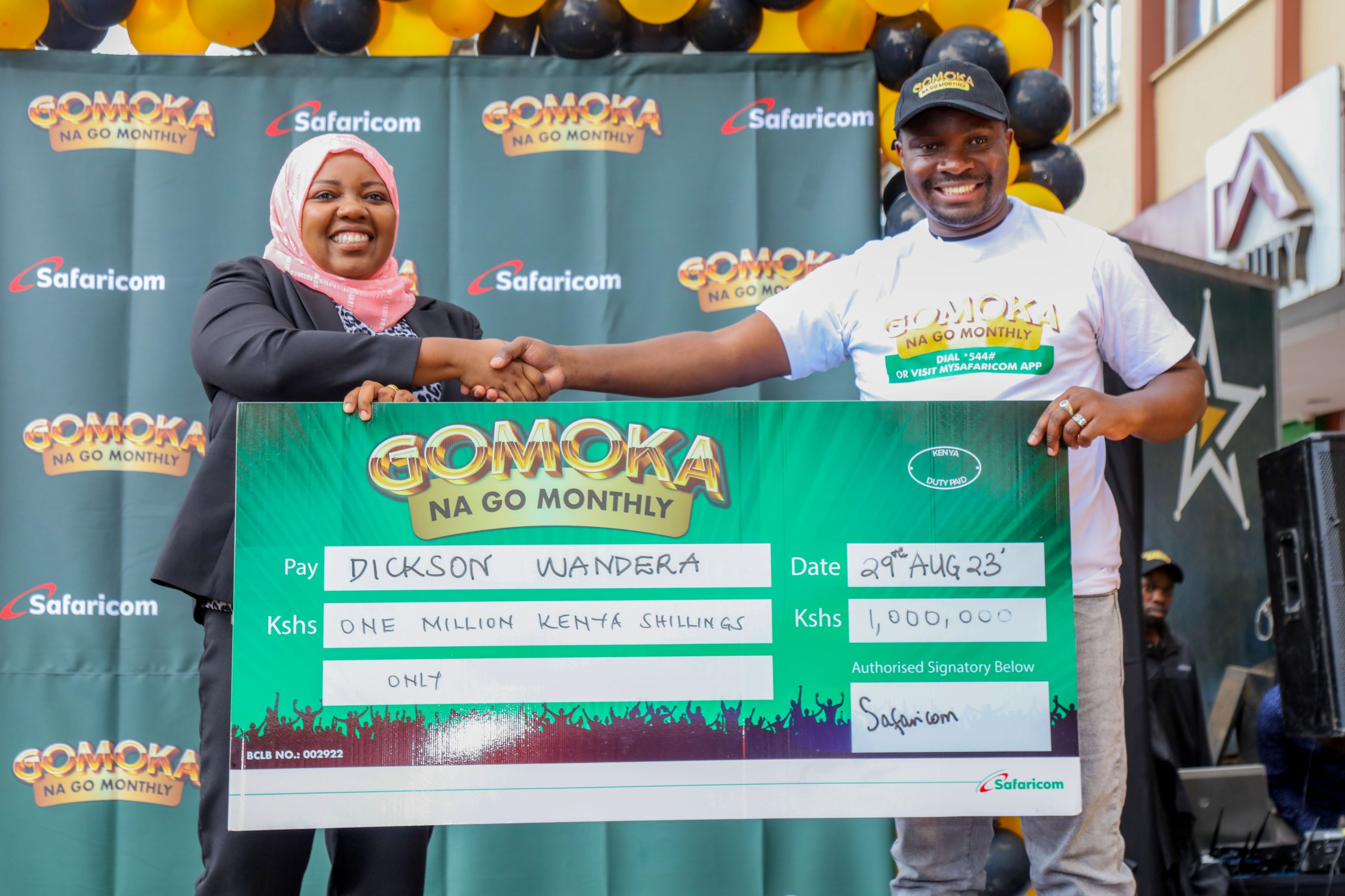 Dickson Wandera, Wins the 2nd KES 1 Million in Safaricom Gomoka ...